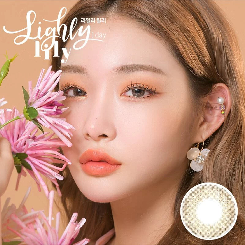 LENSTOWN Lighly Lily Brown 1 day 隱形眼鏡 – Super-cons 阿瞳目隱形眼鏡專門店